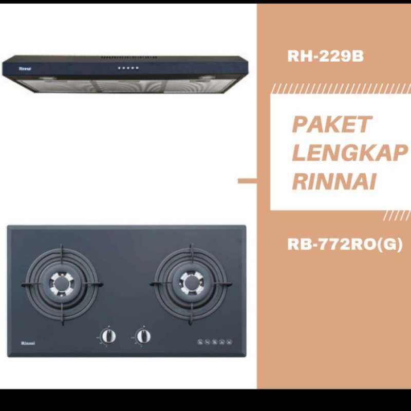 Promo Rinnai Rh-229b & Rb772rog Paket Lengkap Kompor + Cooker Hood Diskon 23% Di Seller Mizota ...