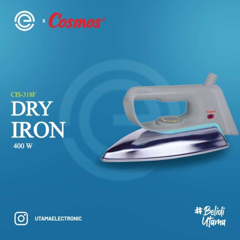 Promo Cosmos Setrika Listrik Stainless Cis-318f - Abu Diskon 23% Di ...