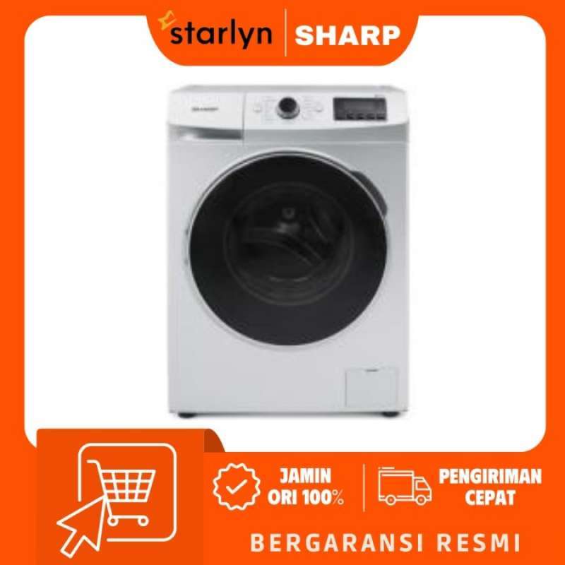 Promo Sharp Mesin Cuci Front Loading Es-fl1083w Diskon 23% Di Seller ...