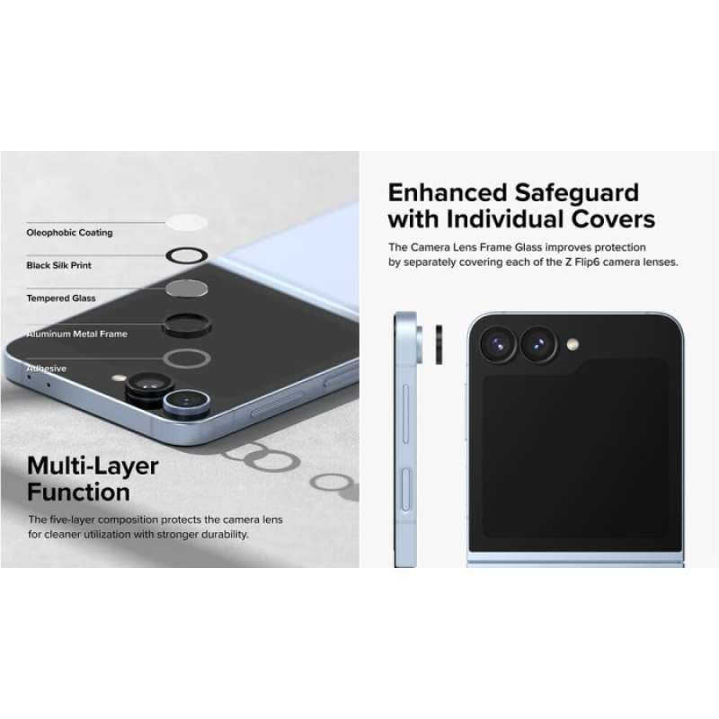 Promo Ringke Samsung Galaxy Z Flip 6 Camera Lens Frame Glass Black ...