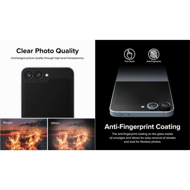 Promo Ringke Samsung Galaxy Z Flip 6 Camera Lens Frame Glass Black ...