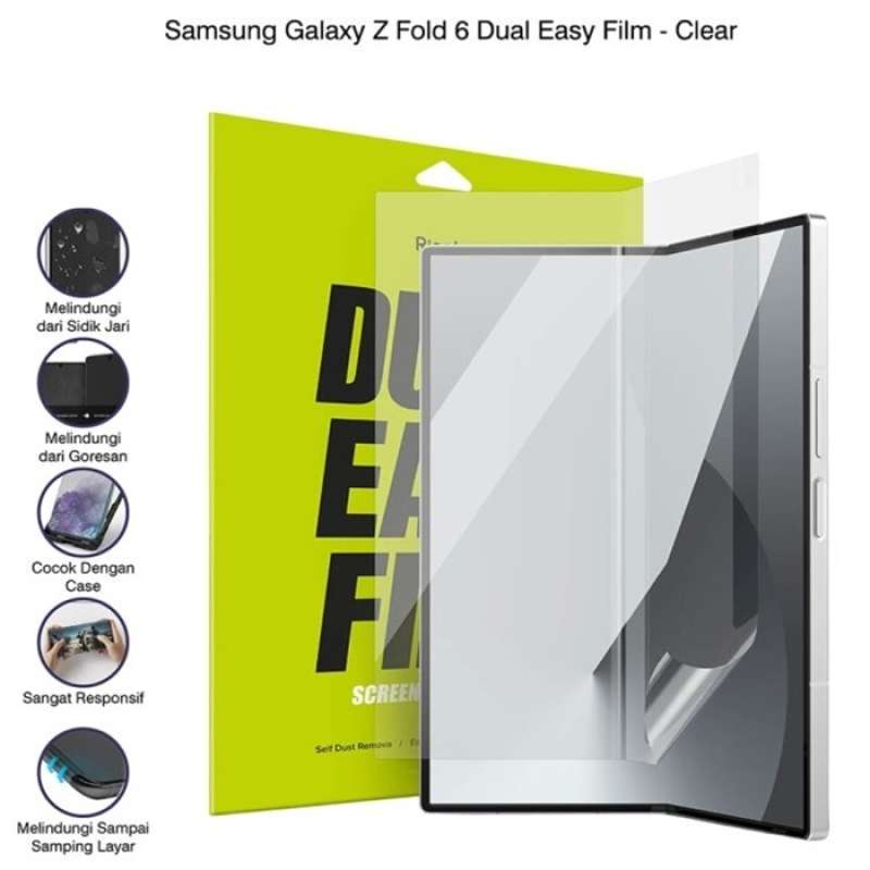 Promo Ringke Samsung Galaxy Z Fold 6 Dual Easy Film 2 Pack Clear Screen ...