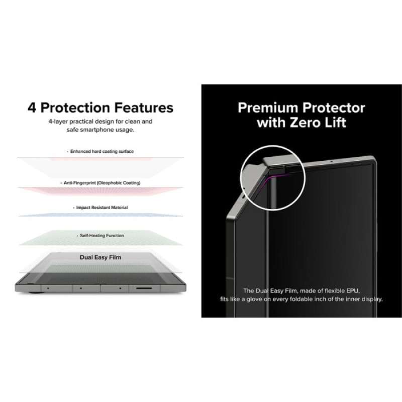 Promo Ringke Samsung Galaxy Z Fold 6 Dual Easy Film 2 Pack Clear Screen ...