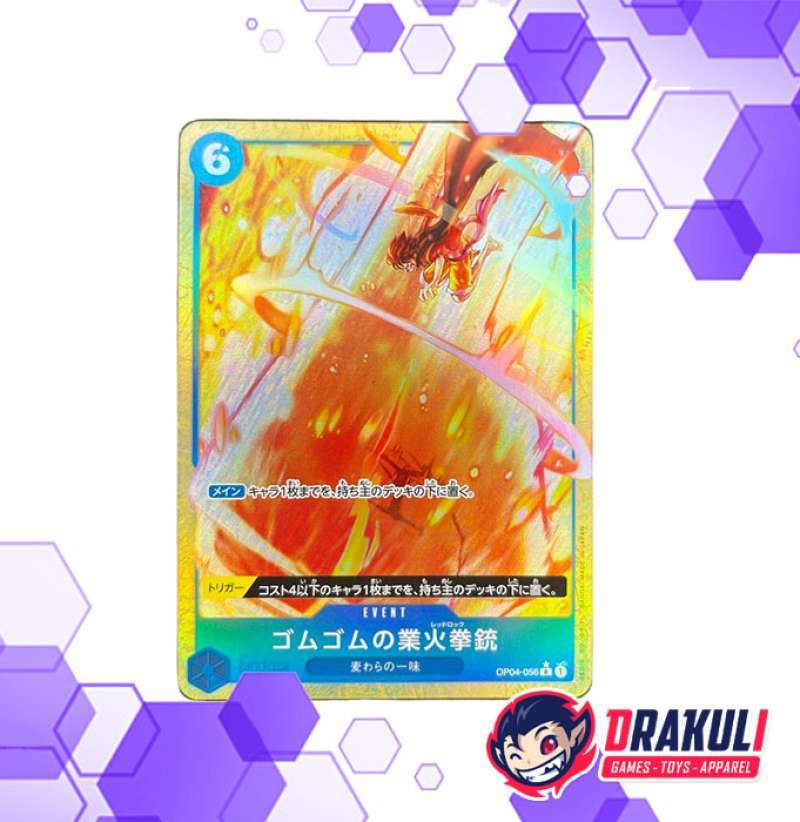 Jual One Piece Card Game Prb01 - Gomu Gomu No Inferno Gun Op04-056 P-r Di Seller Drakuli Games ...