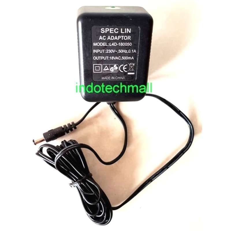 Promo Adaptor 18v Ac 500ma Trafo Power Supply Diskon 23% Di Seller ...