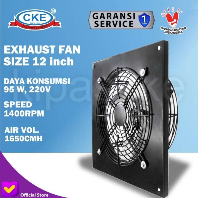 Promo Cke Exhaust Fan Efzl-300-4eq 12 Inch Exhaust Dinding Blower ...