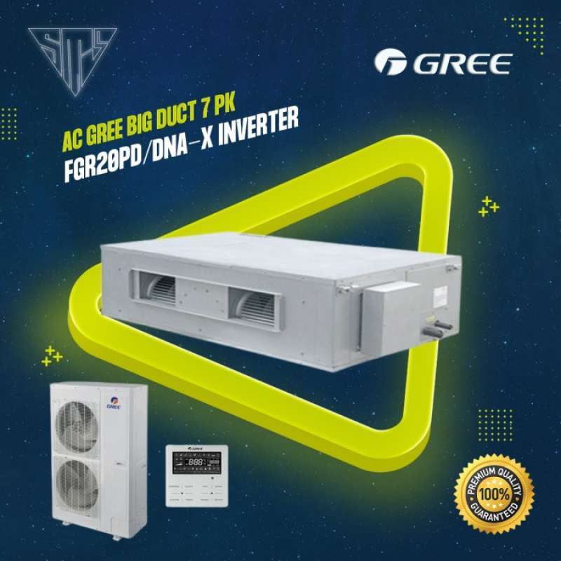 Promo Ac Gree Big Duct Inverter 7 Pk Fgr20pd/dna-x Diskon 23% Di Seller ...