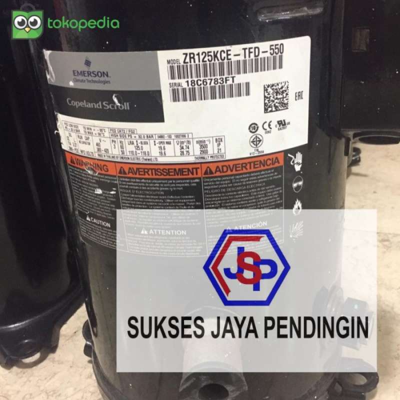 Promo Compressor Copeland Zr125kce-tfd-550 / Kompresor Zr125kce-tfd-550 ...