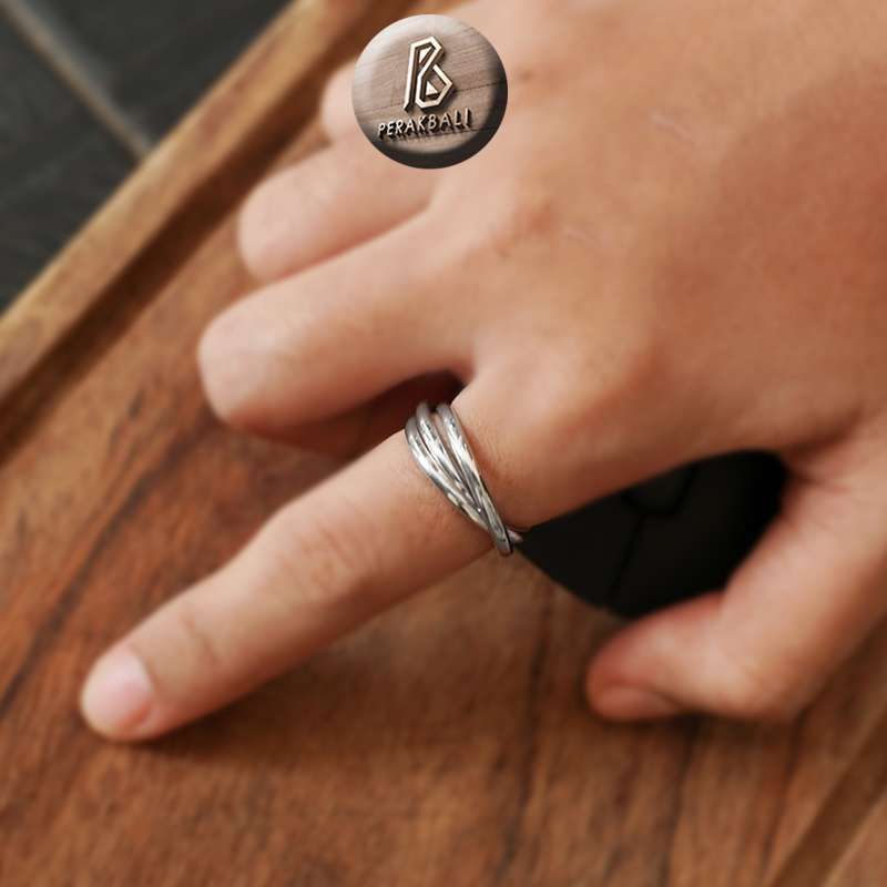 Jual Cincin Perak Bali Wanita Asli Sterling Silver 925 Ring Triplets ...