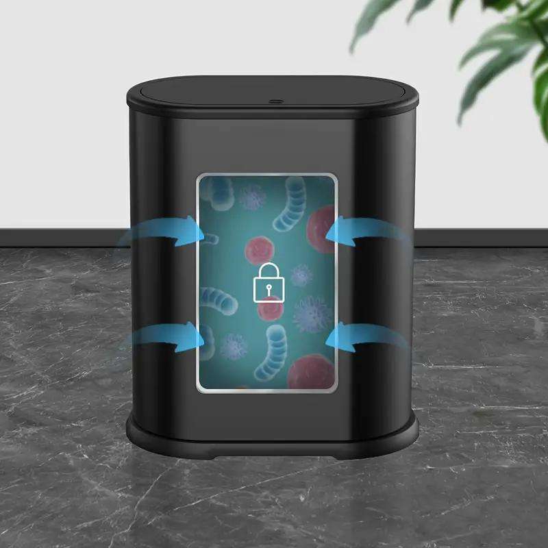 Jual Ocean Map Tempat Sampah Minimalis Trash Bin Press Type With Lid ...