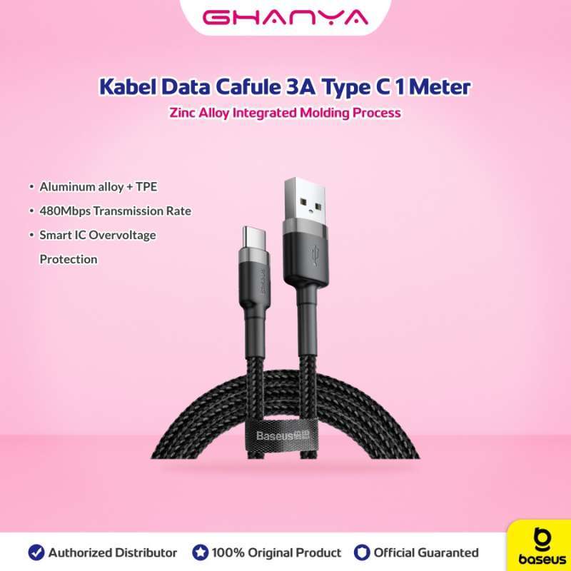 Jual Baseus Kabel Data Cafule Usb A To Type C 1 Meter Fast Charging ...