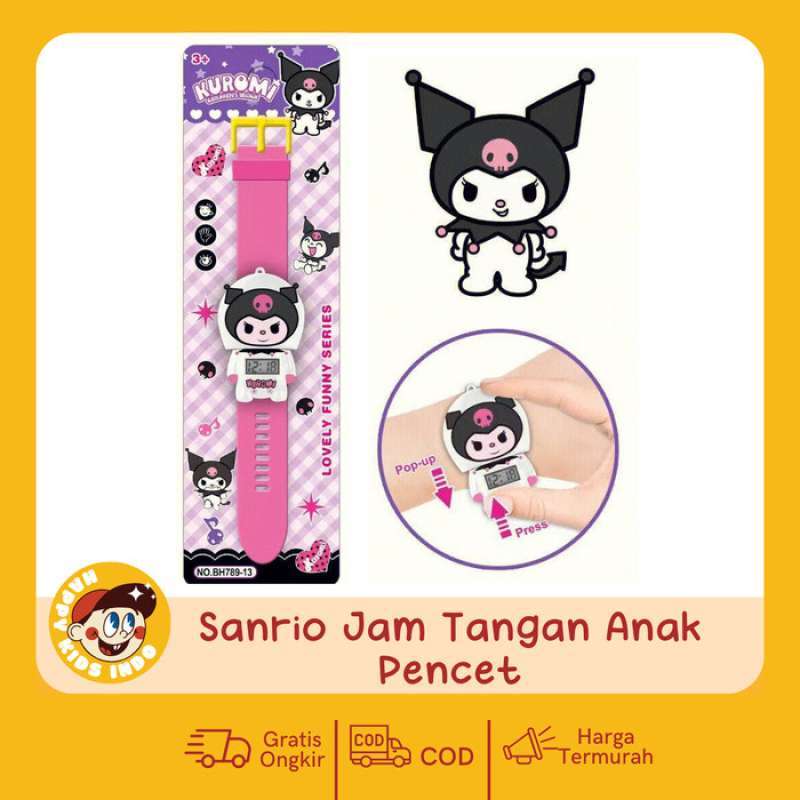 Jual Jam Tangan Anak Pencet Karakter Sanrio Dan Mario - Mario Hijau Di ...