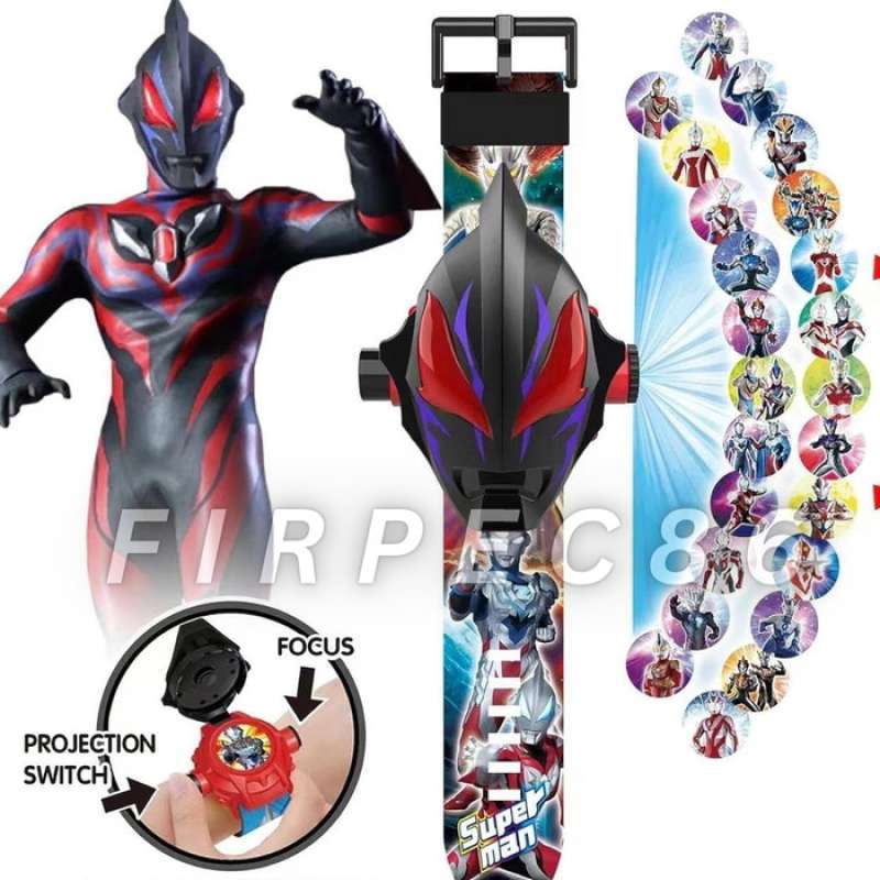 Jual Jam Tangan Anak Digital Led Proyektor Ultraman Anak Grosir Murah ...
