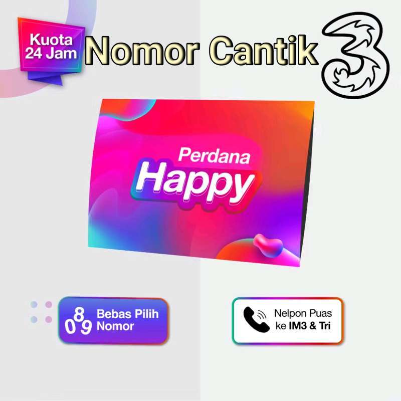 Jual Nomor Cantik Tri Perdana Three Di Seller Nomor Cantik Ajib - Tebel ...