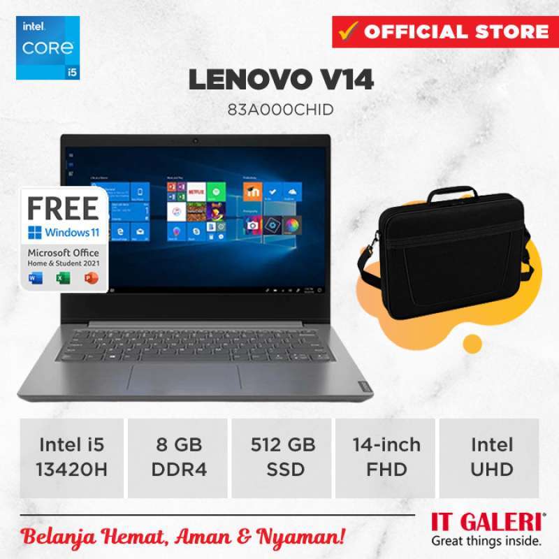 Jual Lenovo V14 83a000chid Ci5-13420h/8gb/512gb/14.0 Fhd Jual Lenovo V14 83a000chid Ci5-13420h/8gb/512gb/14.0 Fhd