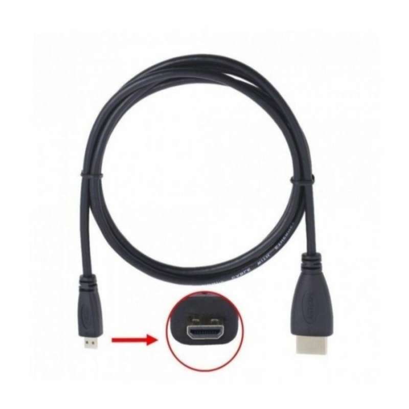 Jual Nyk Hdmi To Micro Hdmi Cable - 1.5m / Kabel Micro Hdmi To Hdmi ...
