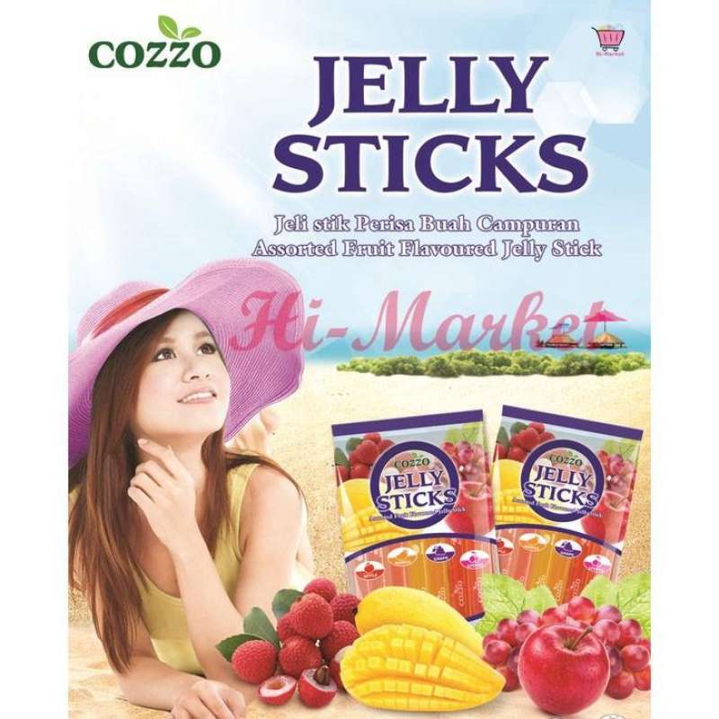 Jual [halal] Cozzo Jelly Sticks Assorted - Jeli Stick Perisa Buah ...