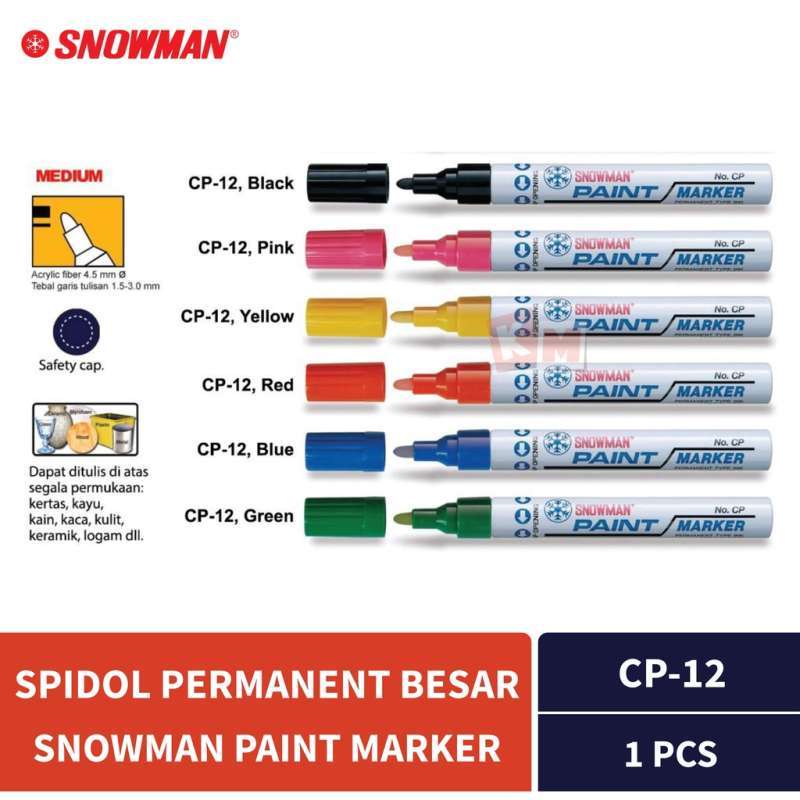 Spidol Snowman Permanent 1 Pack 🔥 - Terlengkap & Harga Terbaru Mei 2026