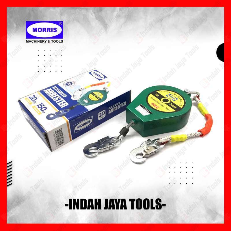 Jual Morris Safety Fall Arrester 20 Meter - Sabuk Tali Penahan Jatuh ...