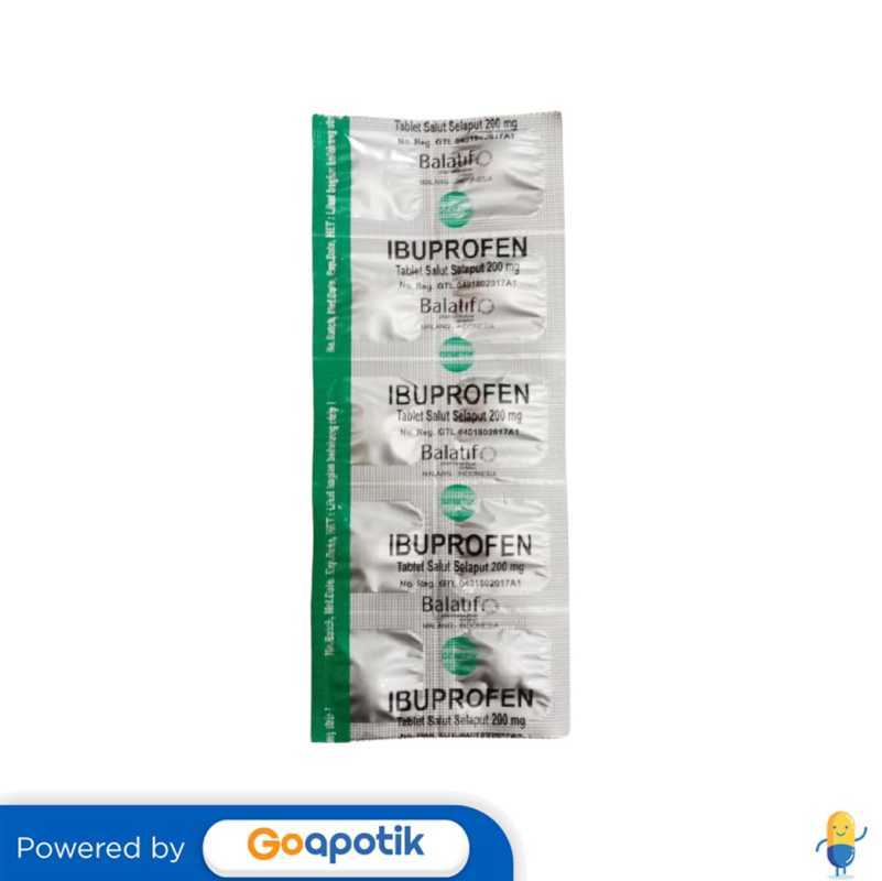 Jual Ibuprofen Tab 400 Mg Terbaik Mei 2026 - Harga Murah & Gratis ...