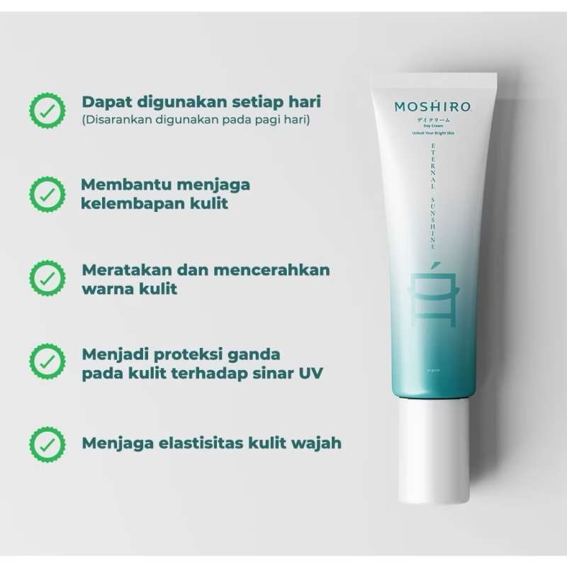 Jual Moshiro Eternal Sunshine Day Cream Tube With Uv Filter Di Seller ...