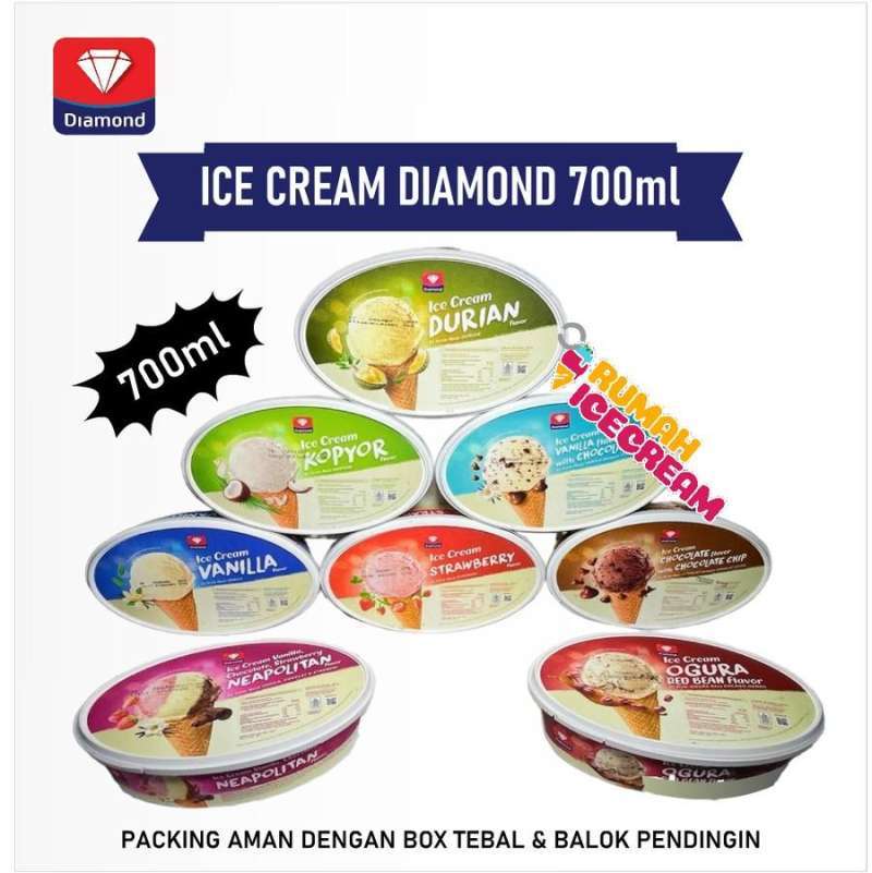 Es Cream Diamond Vanilla 700 Ml Gratis Ongkir 🔥 Harga Murah Maret 2026