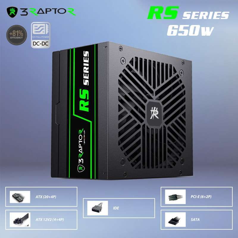 Promo Psu Raptor Rs-550 & Rs-650 - Atx DC | Non-modular - Rs-550w ...