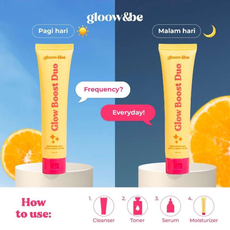 Promo Gloow&be Gloowbi Glow Boost Duo Moisturizer Diskon 46% Di Seller ...