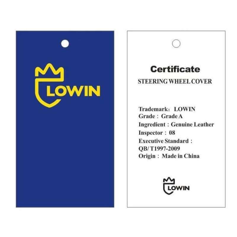 Jual Sarung Setir Mobil / Steering Wheel Cover Premium Kulit Lowin 5330 ...