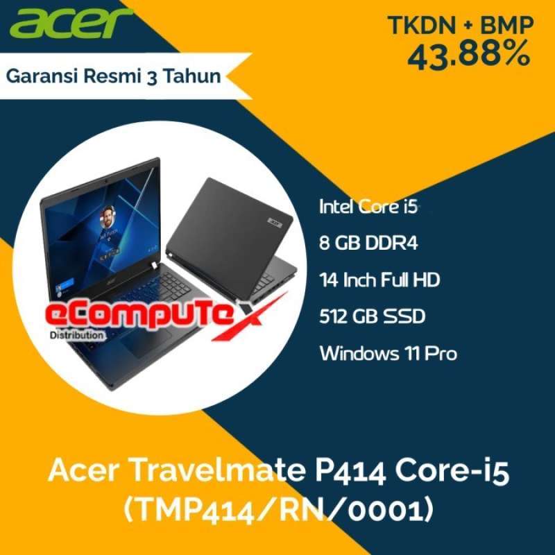 Jual Laptop Acer Travelmate P414 (tmp414/rn/0001) I5 8gb 512gb - Tkdn ...