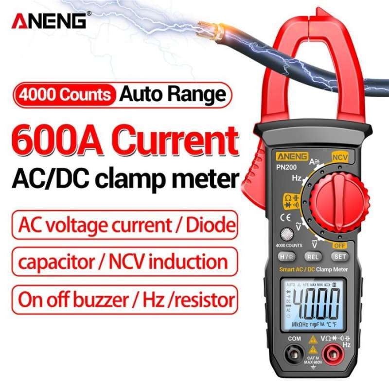 Jual Aneng Clamp Meter Digital Multimeter Multitester Backlit Screen ...