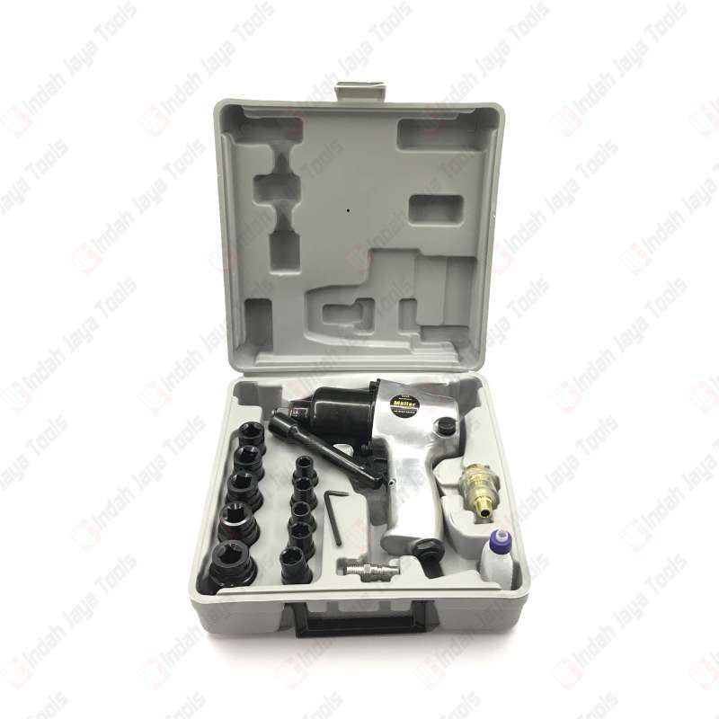 Jual Mollar Iw12575 Air Impact Wrench Kit 1/2 Inch 17 Pcs Twin Hammer ...