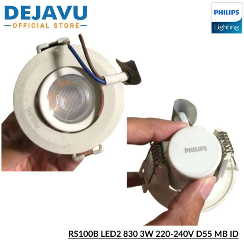 Promo Lampu Philips Led Spot Rs100b Led2 830 3w 220-240v D55 Mb ID ...