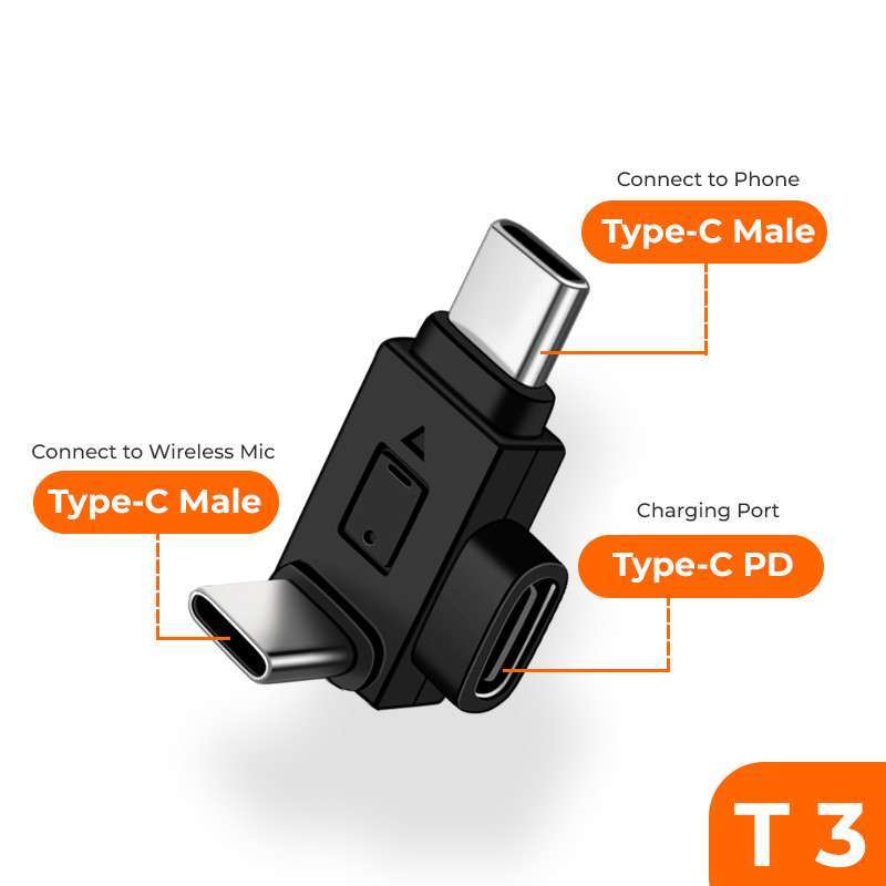 Jual Adapter USB Type C To Lightning L-shaped Lavalier Microphone Male ...