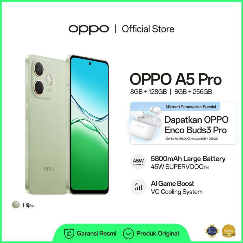 Jual OPPO A5 Pro [ip69 Water Resistant, Large Battery 5800mah, Military-grade Shock Resistance ...