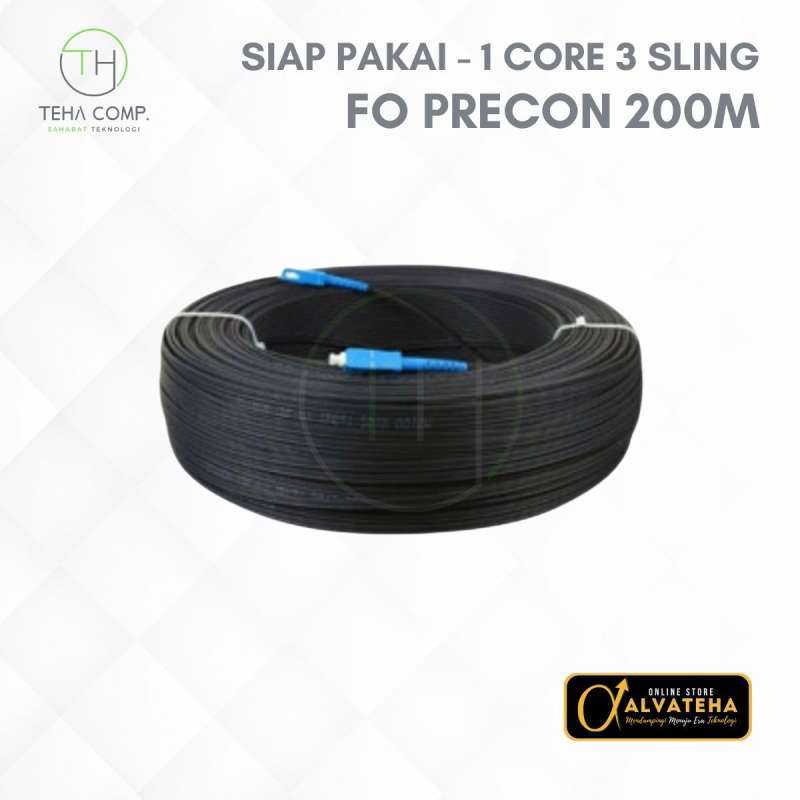 Jual Kabel Fo Precon 300m 200m 100m Drop Core Fiber Optik 1 Core 3 ...