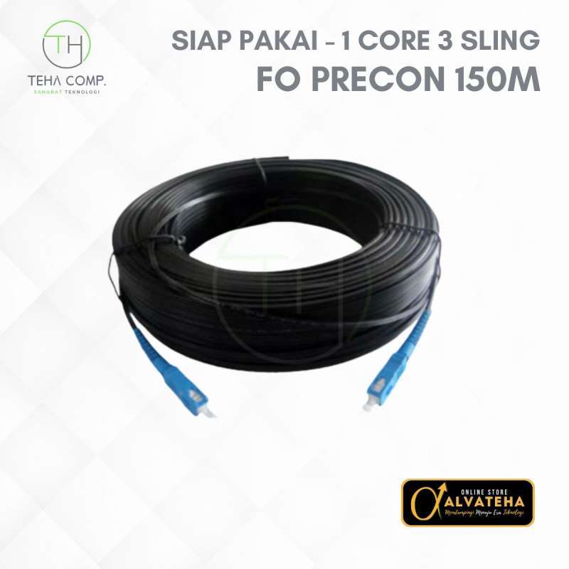 Jual Kabel Fo Precon 300m 200m 100m Drop Core Fiber Optik 1 Core 3 ...