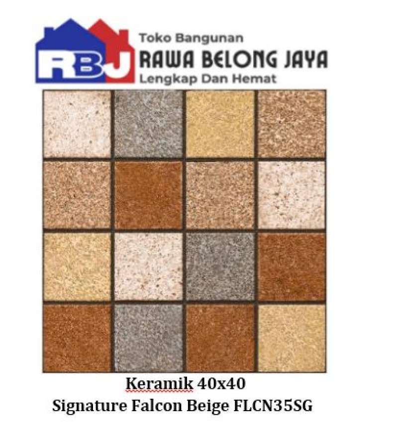 Jual Keramik 40x40 Signature Falcon Beige Flcn35sg / Keramik 40x40 ...