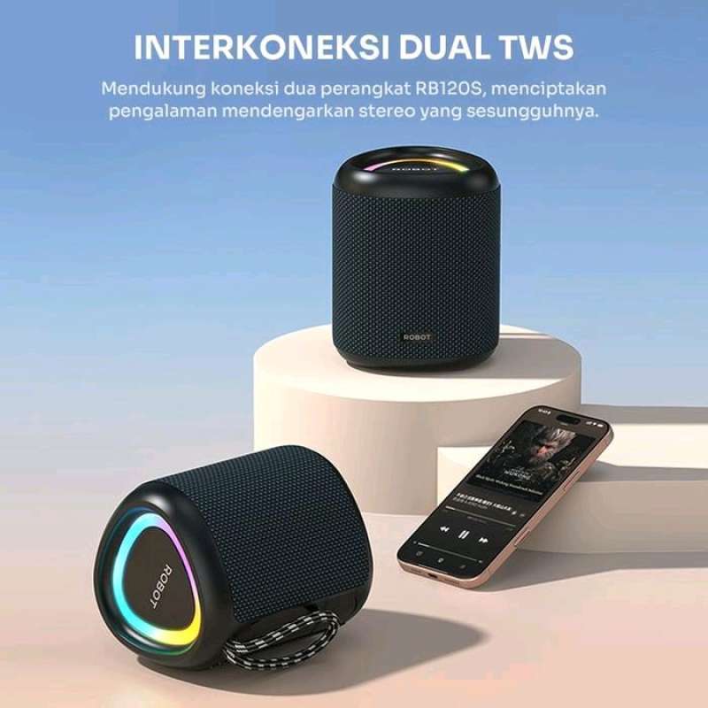 Jual Robot Rb120s Speaker Bluetooth 15w Ultra Bass Tws True Wireless ...