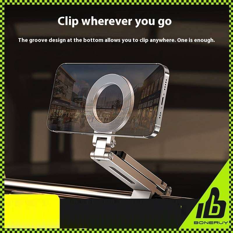 Jual E01s Magnetic Phone Holder Tripod Universal Travel Stand Rotating ...