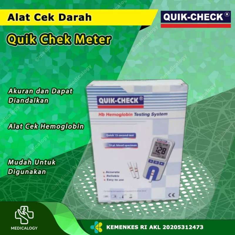 Jual Alat Cek Hemoglobin (hb) Meter Merk Quick Check Di Seller ...