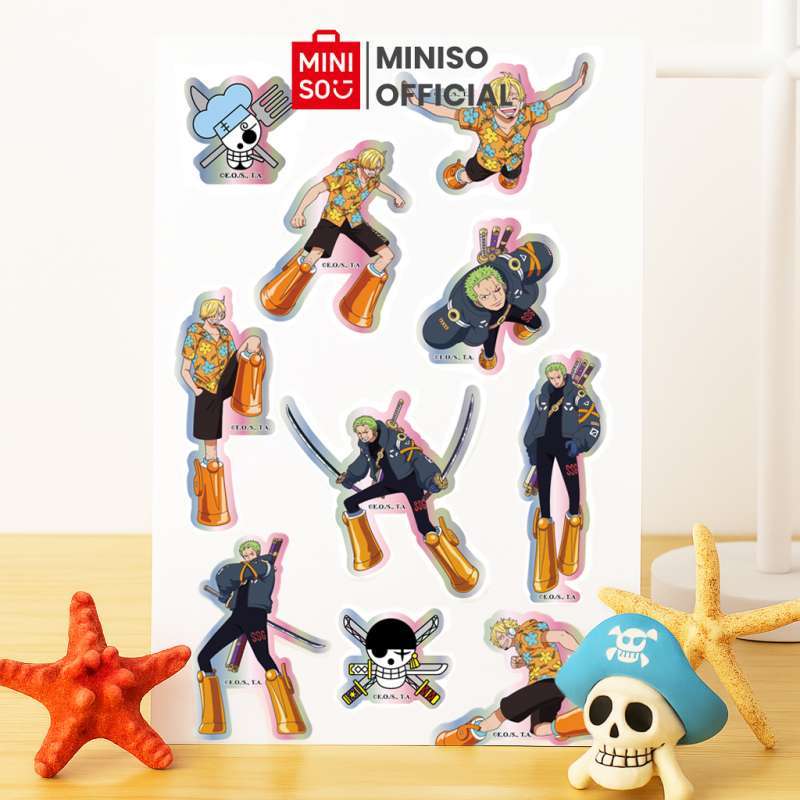 Promo [new Launch] Miniso X One Piece Epoxy Sticker Pack - Stiker Anime ...