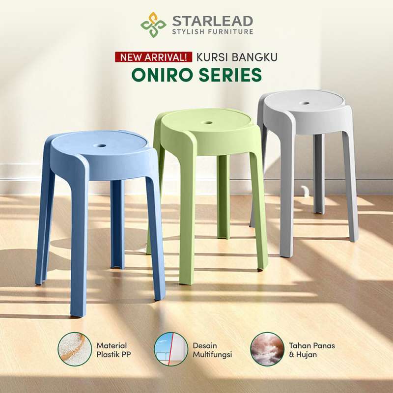 Promo Starlead Kursi Bangku Makan Plastik Oniro Series - Kursi Bakso ...