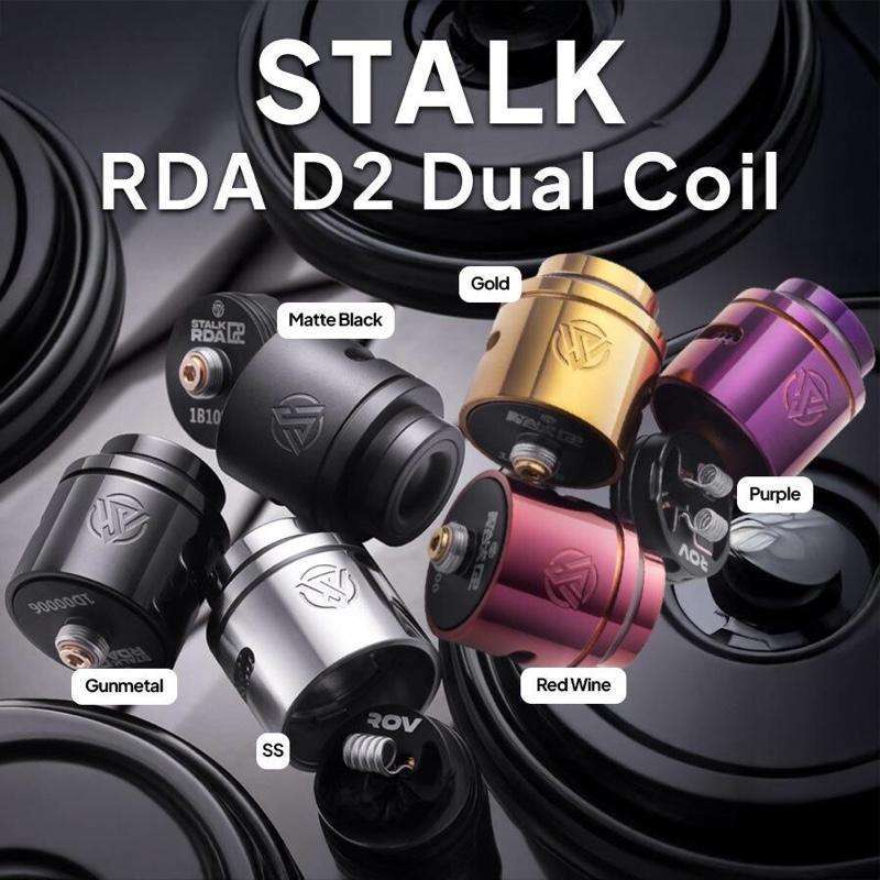 Jual Stalk D2 Rda 24mm Dual Coil Stak Atomizer Vapor Di Seller Vapesis ...