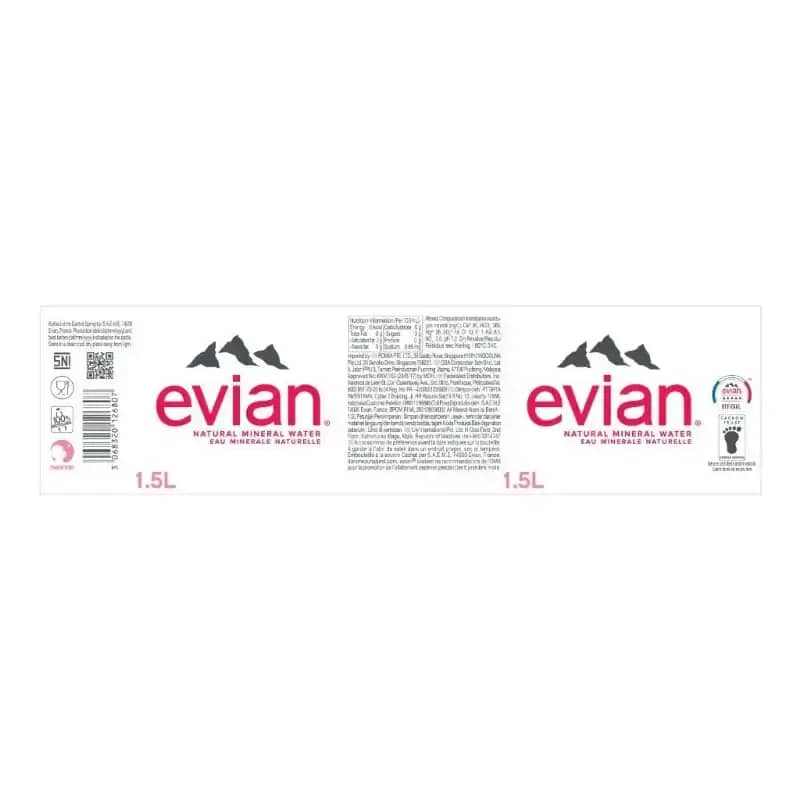 Jual Evian Natural Mineral Water 1,5l. Original Prancis Di Seller Viva Market - Kelapa Dua-2 ...