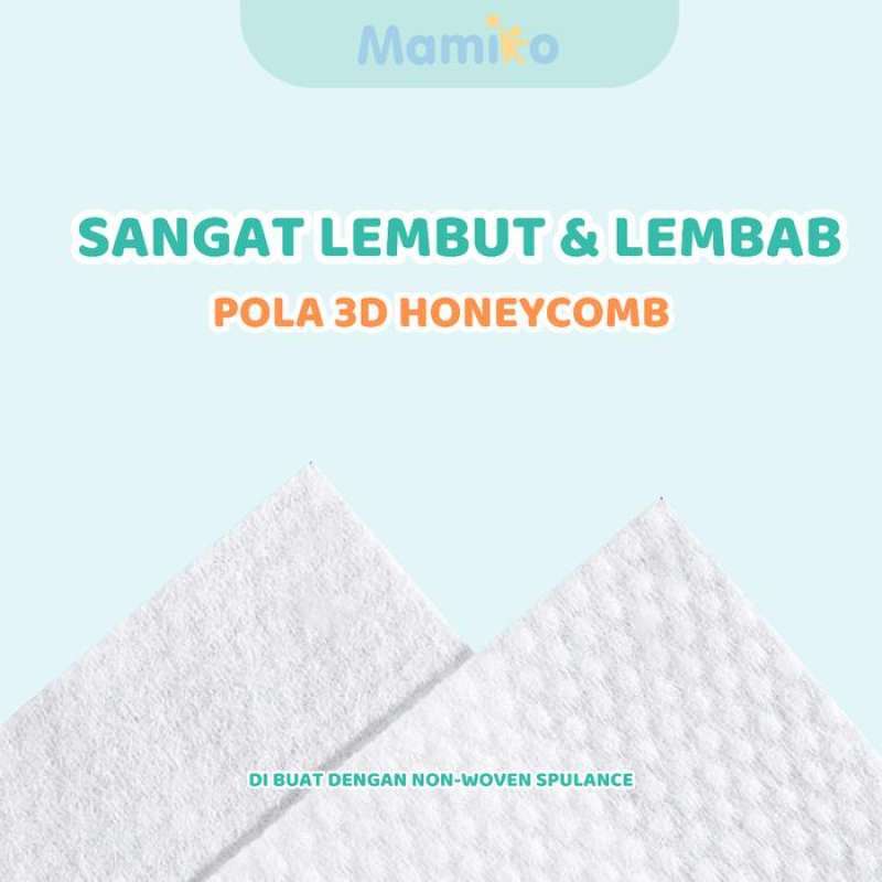 Jual Mamiko Wet Tissue Baby Wipes Pure Water Hand Mouth 50s (2 Pack ...