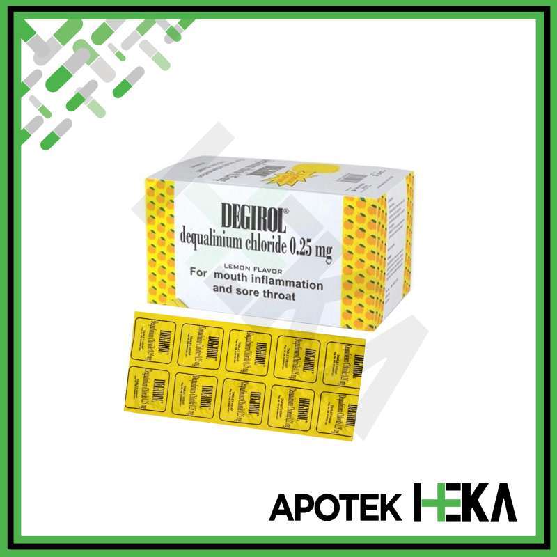 Jual Degirol Loz Obat Sakit Radang Mulut Dan Tenggorokan Box Isi 10x10 ...