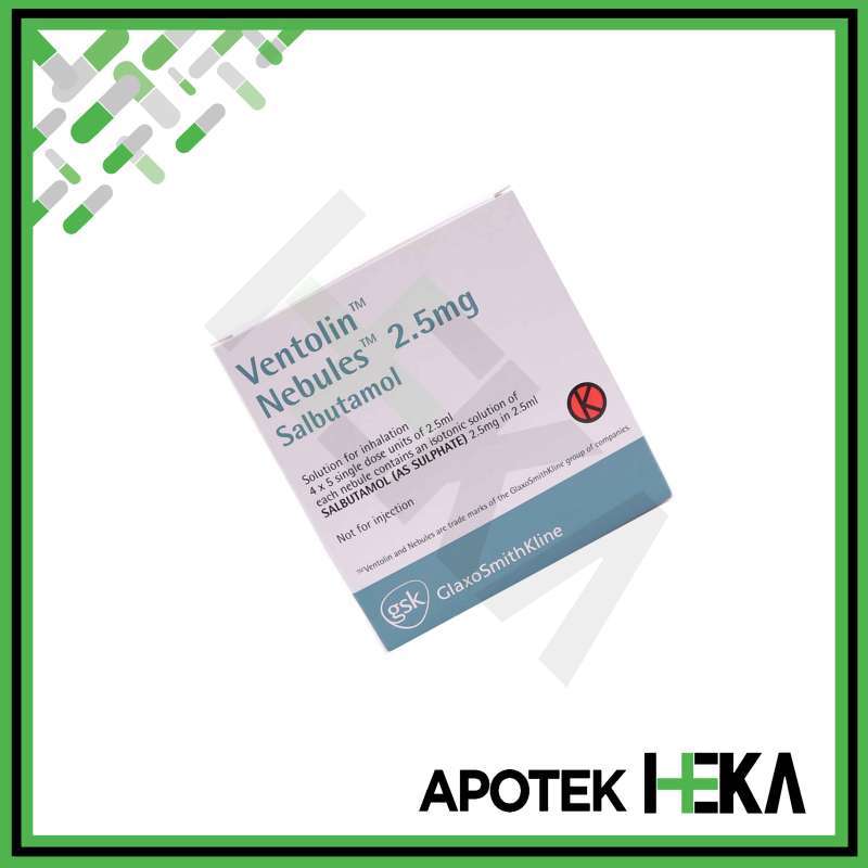Jual Ventolin Nebules 2.5 Mg Ampul - Salbutamol Di Seller Apotek Heka ...