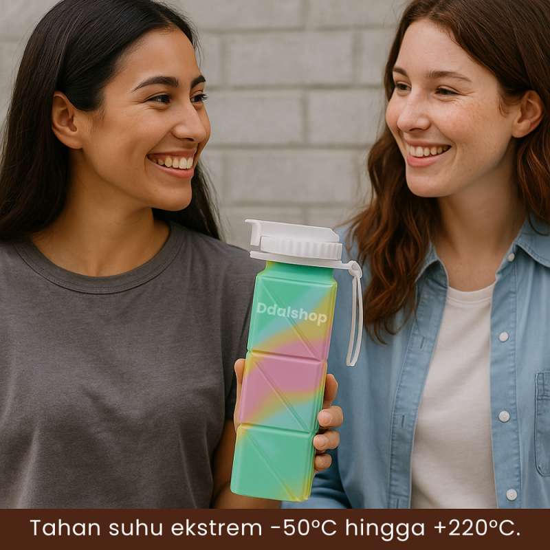 Promo No Brand Botol Minum Lipat Silikon 620ml Bpa Free Food Grade ...