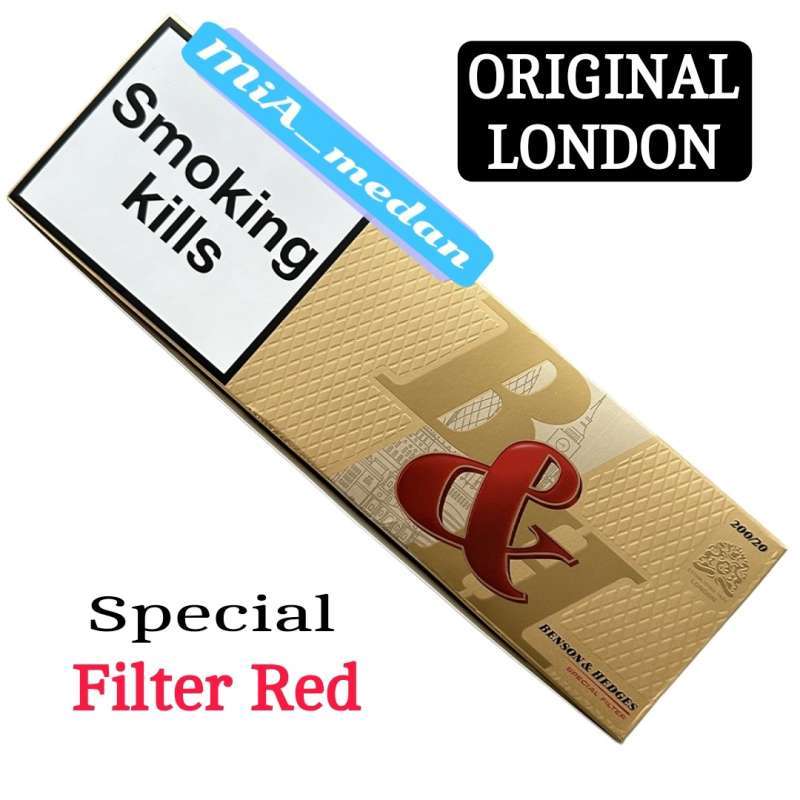 Jual Rokok Benson & Hedges Spesial Filter Red Original Asli London ...